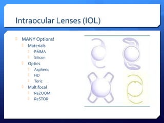 Selected Ocular Disorders & Procedures | PPT