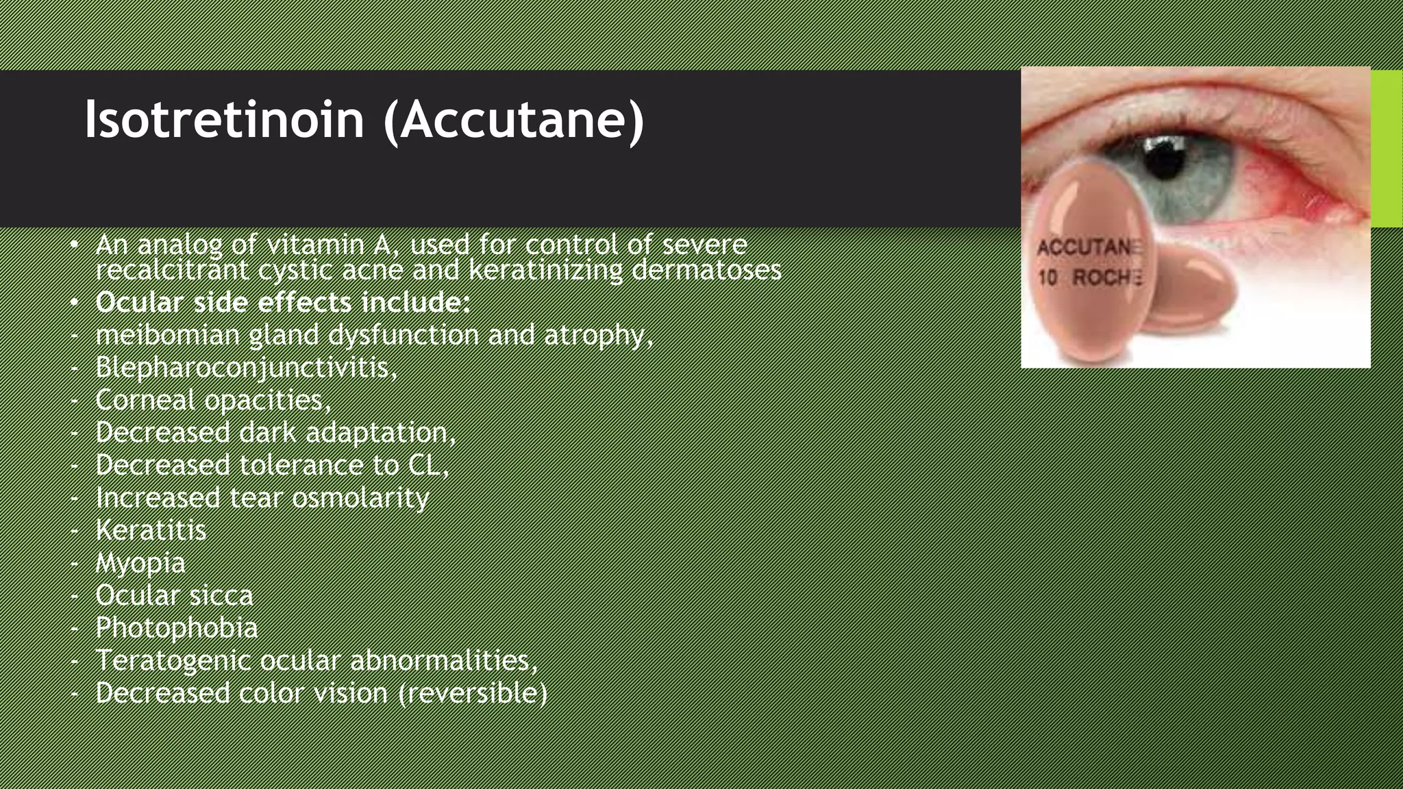 Ocular side effects of systemic drugs | PPTX