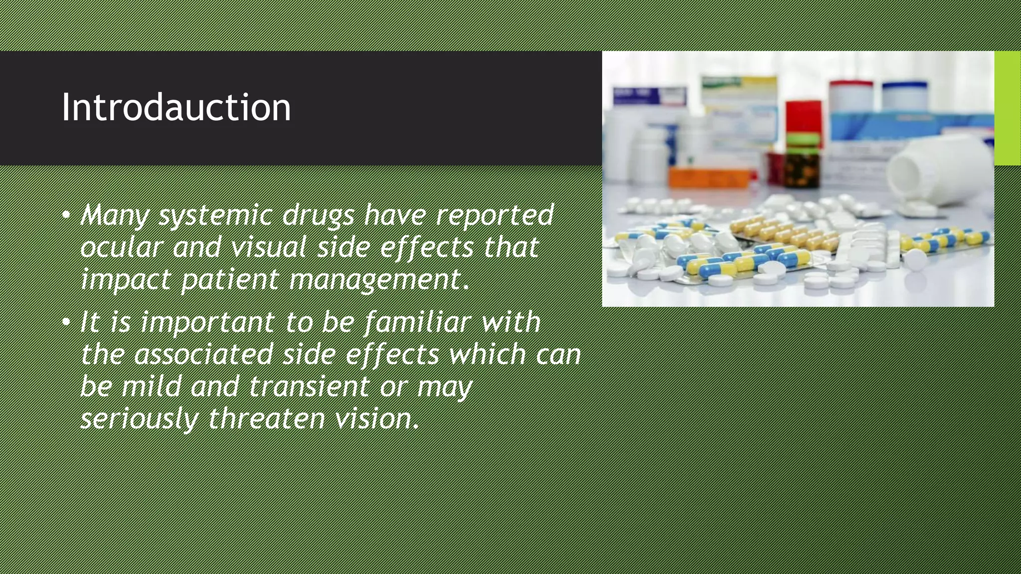 Ocular side effects of systemic drugs | PPTX