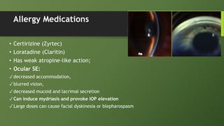 Ocular side effects of systemic drugs | PPTX