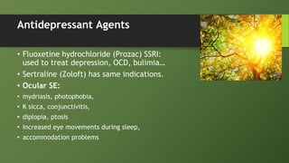 Ocular side effects of systemic drugs | PPTX