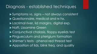 Ocular surface disease | PPTX