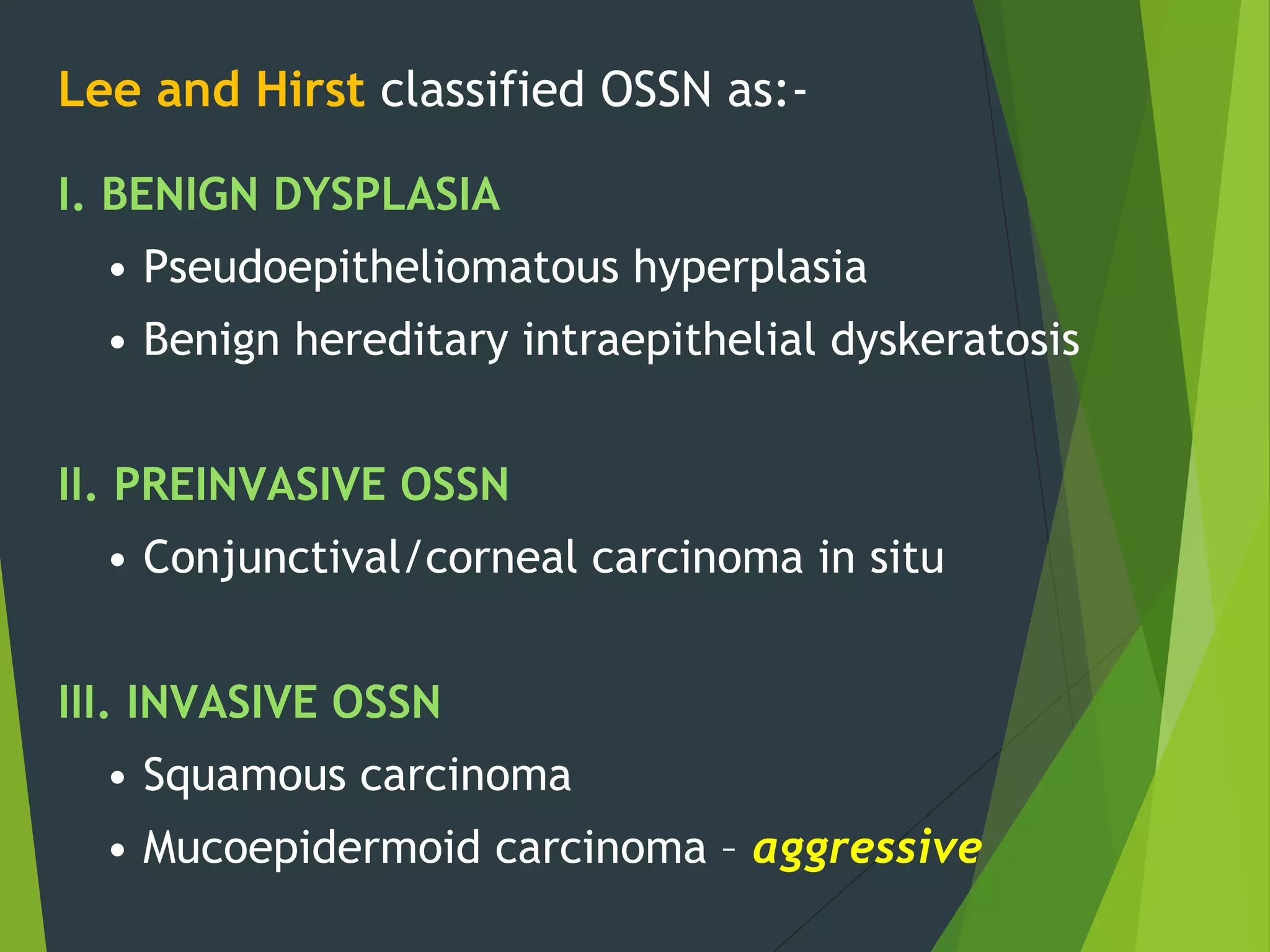 Ocular surface squamous neoplasia | PPT