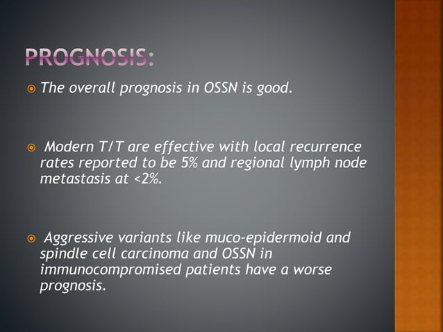 Ocular surface squamous neoplasia | PPTX | Eye and Vision Conditions ...