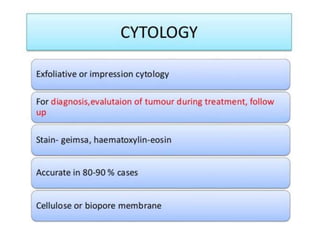 Ocular surface squamous neoplasia(ossn) | PPTX