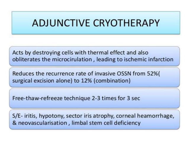 Ocular surface squamous neoplasia(ossn) | PPTX