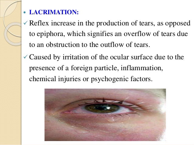 Ocular symptomatology