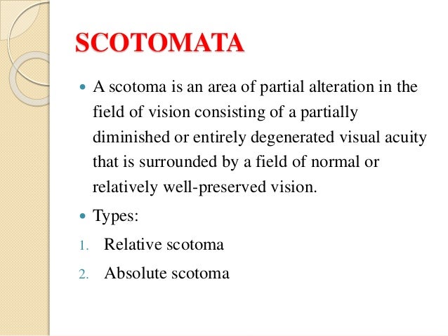 Ocular symptomatology