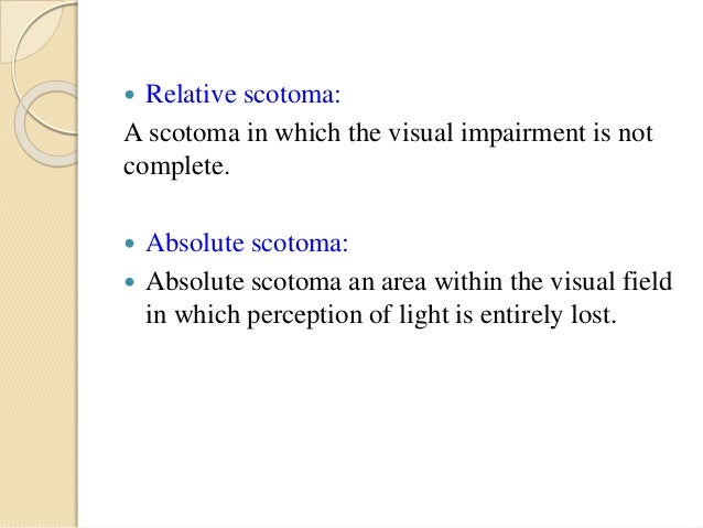 Ocular symptomatology