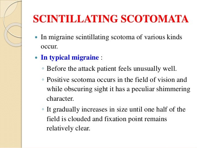 Ocular symptomatology