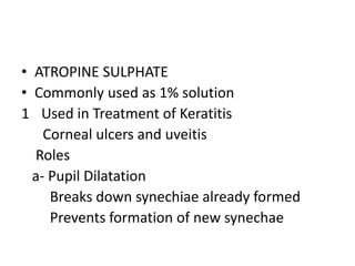 Ocular Therapeutics and Pharmacology Feb2nd2023.ppt