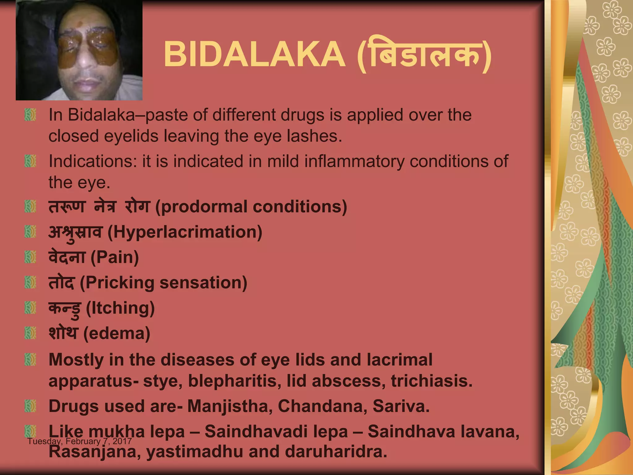 OCULAR THERAPEUTICS AND KRIYAKALPA IN AYURVEDA | PPTX