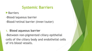 OCULAR THEREPEUTICS: modes of treatment for eye diseases | PPTX