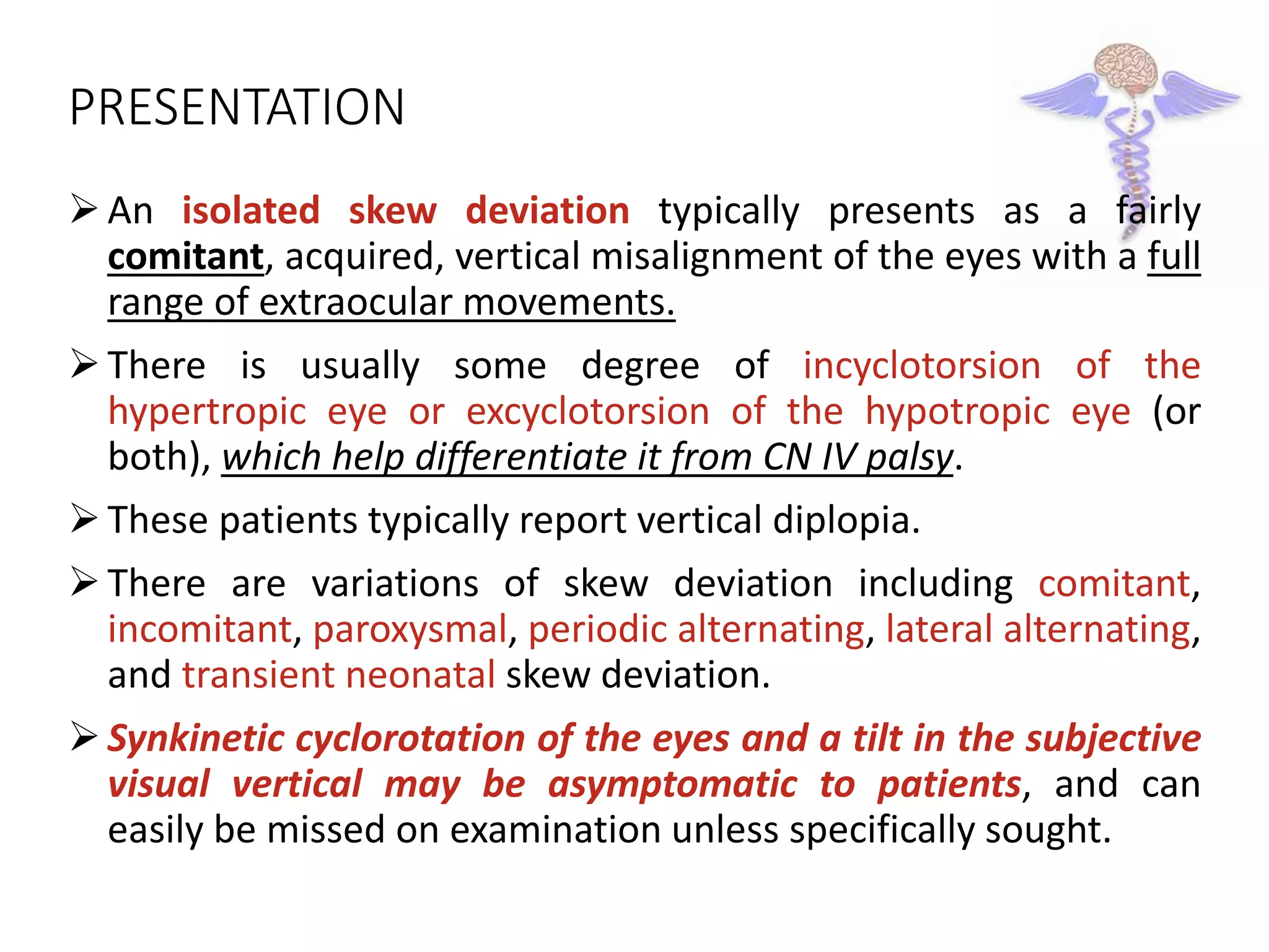 Ocular tilt reaction and skew deviation | PPTX
