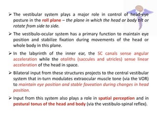 Ocular tilt reaction and skew deviation | PPTX