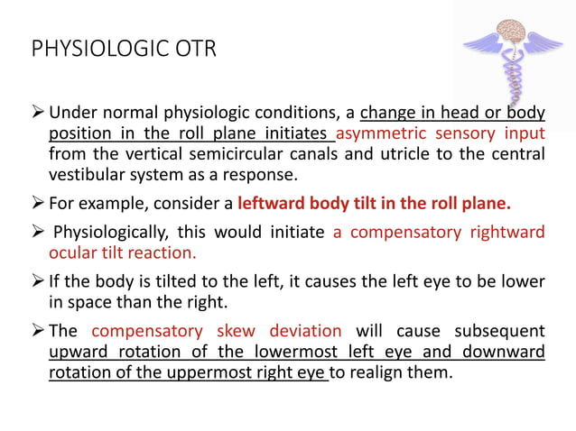 Ocular tilt reaction and skew deviation | PPTX