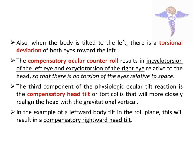 Ocular tilt reaction and skew deviation | PPTX