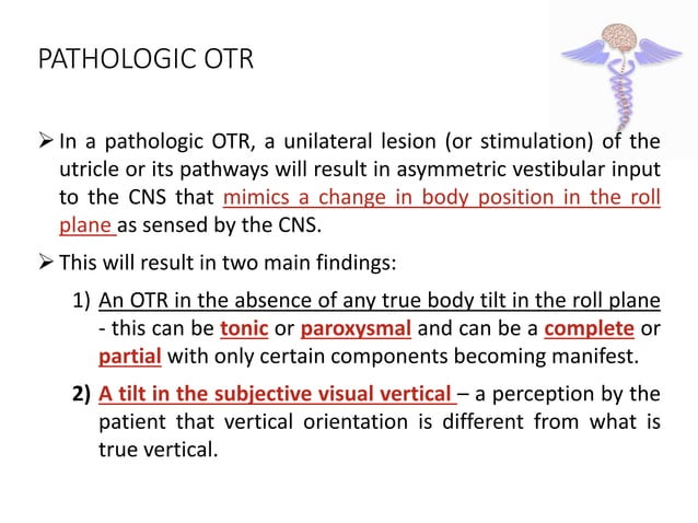 Ocular tilt reaction and skew deviation | PPTX