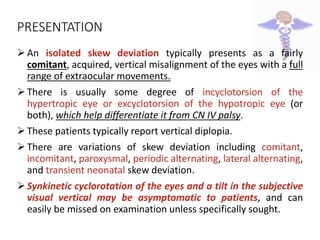 Ocular tilt reaction and skew deviation | PPTX