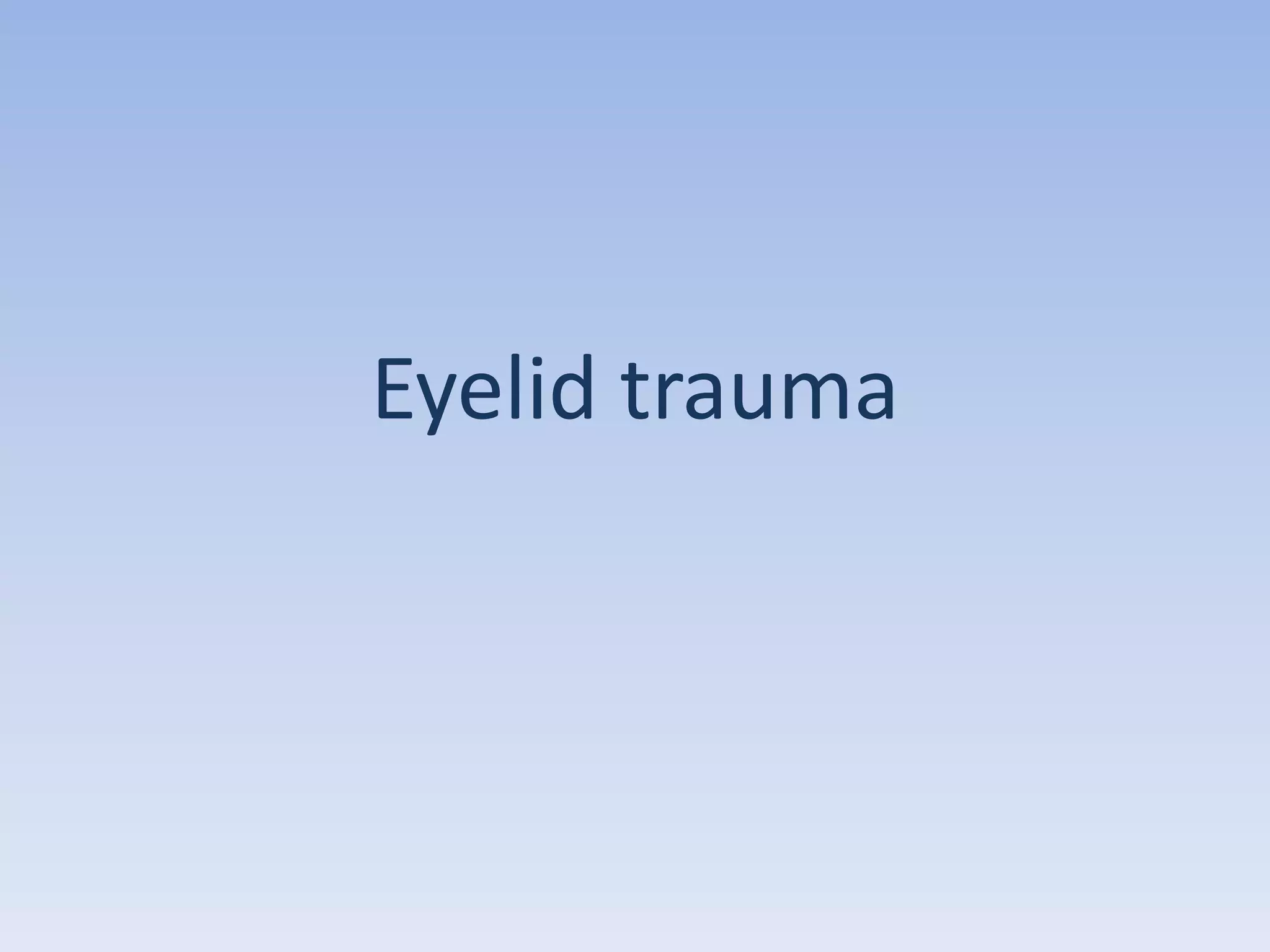 Ocular trauma | PDF