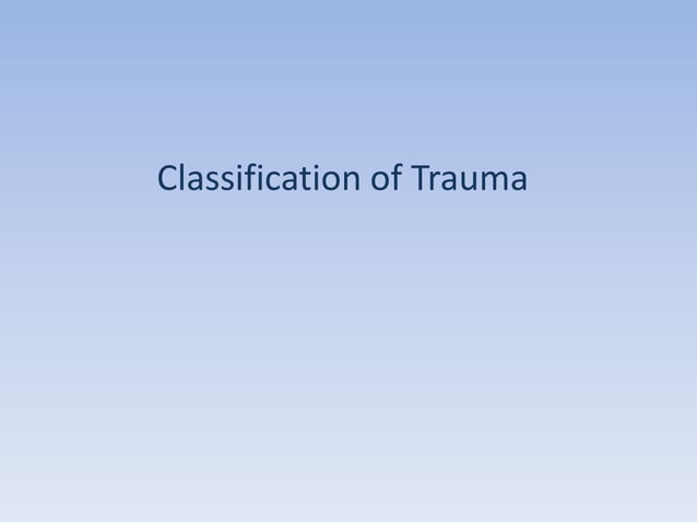 Ocular trauma | PDF