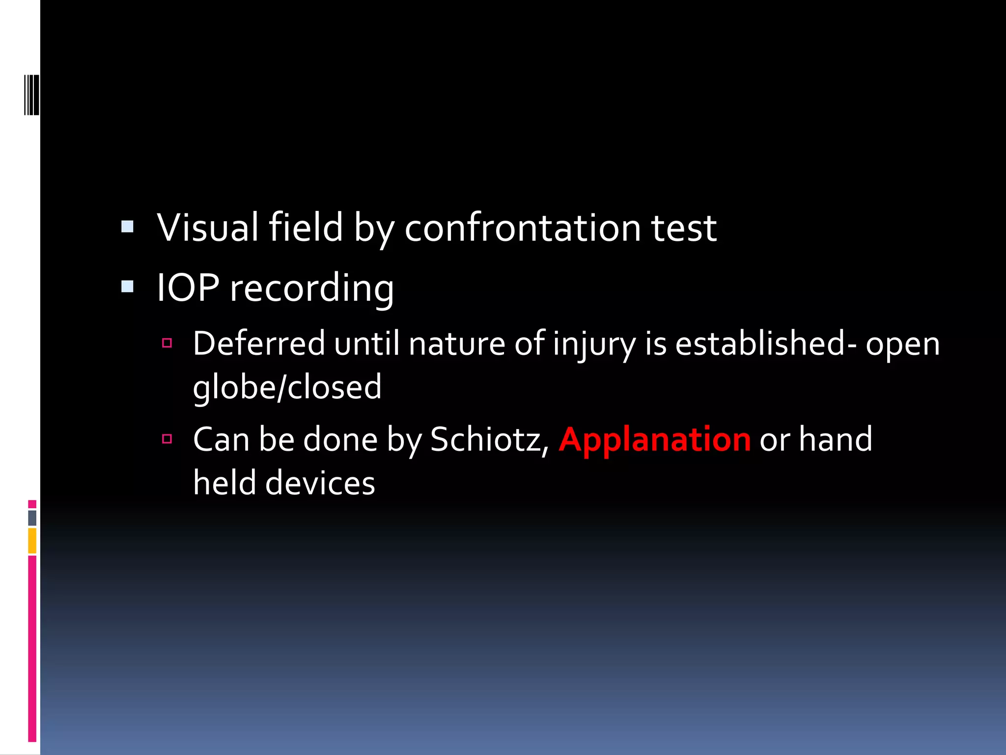 Ocular trauma | PPTX