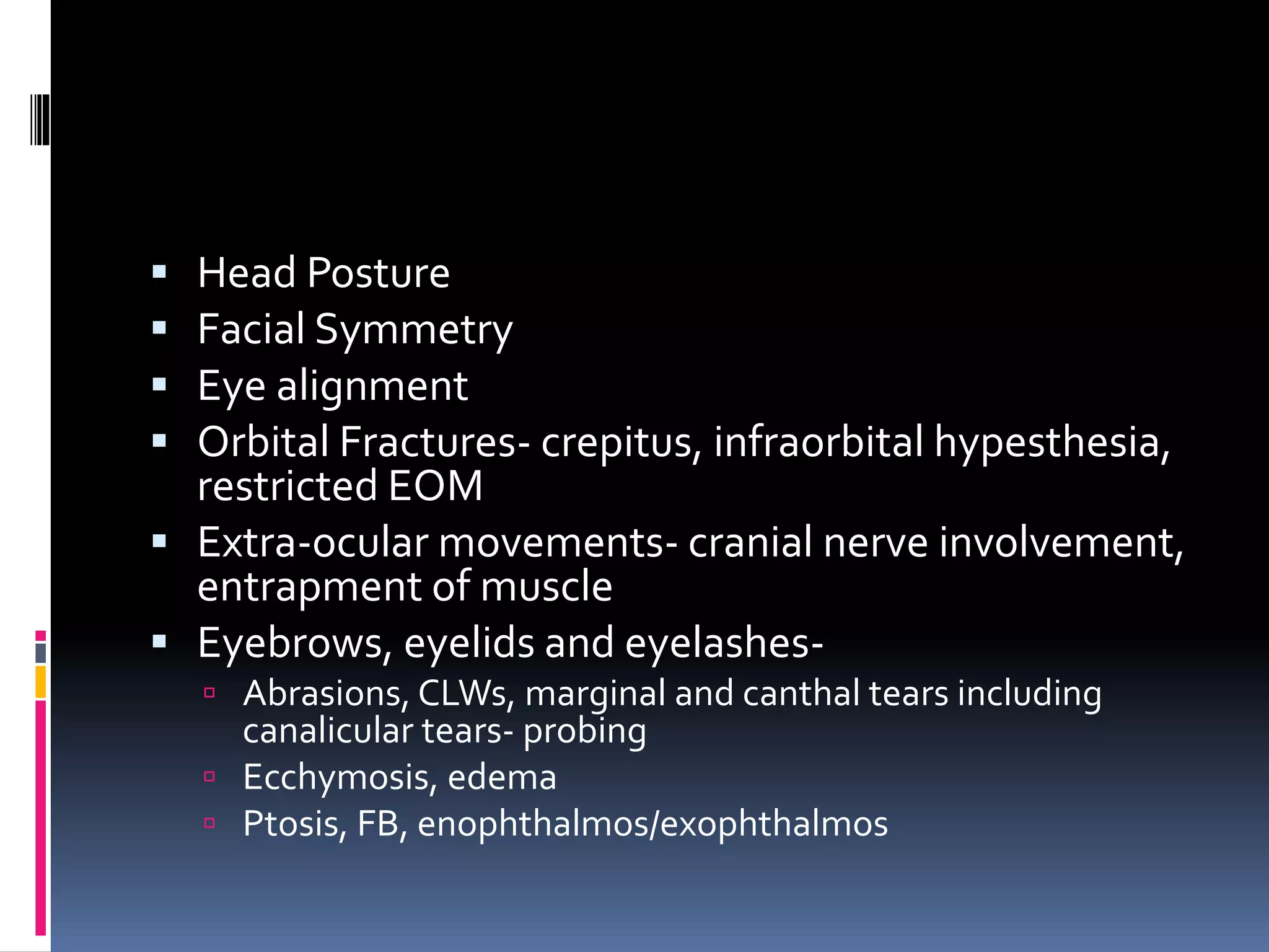 Ocular trauma | PPTX