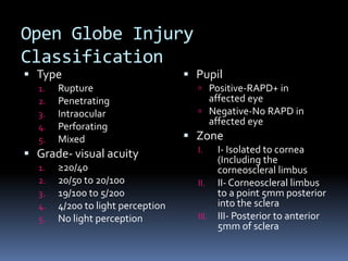 Ocular trauma | PPT