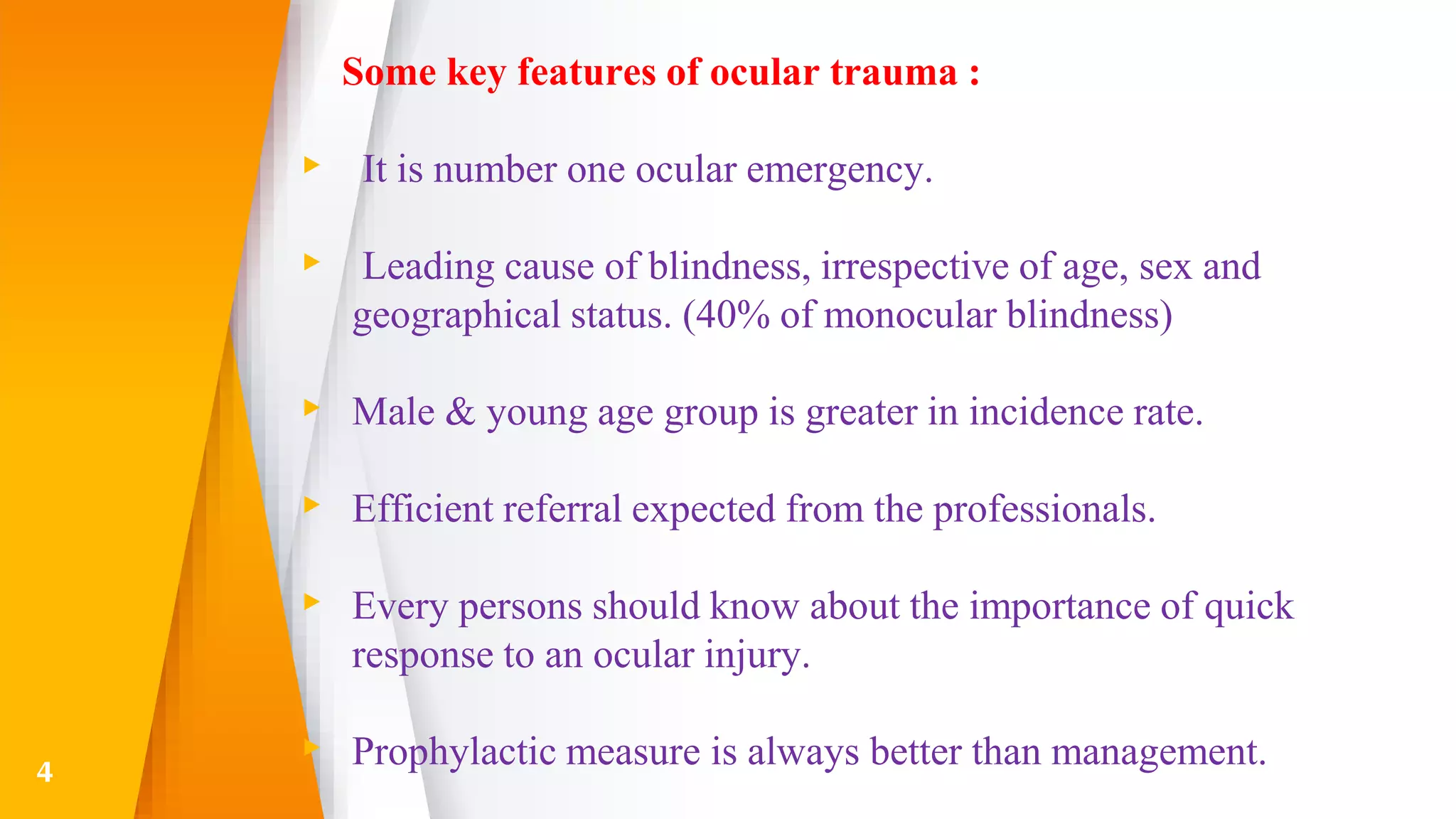 Ocular Trauma | PPTX