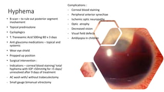 Ocular trauma | PPTX