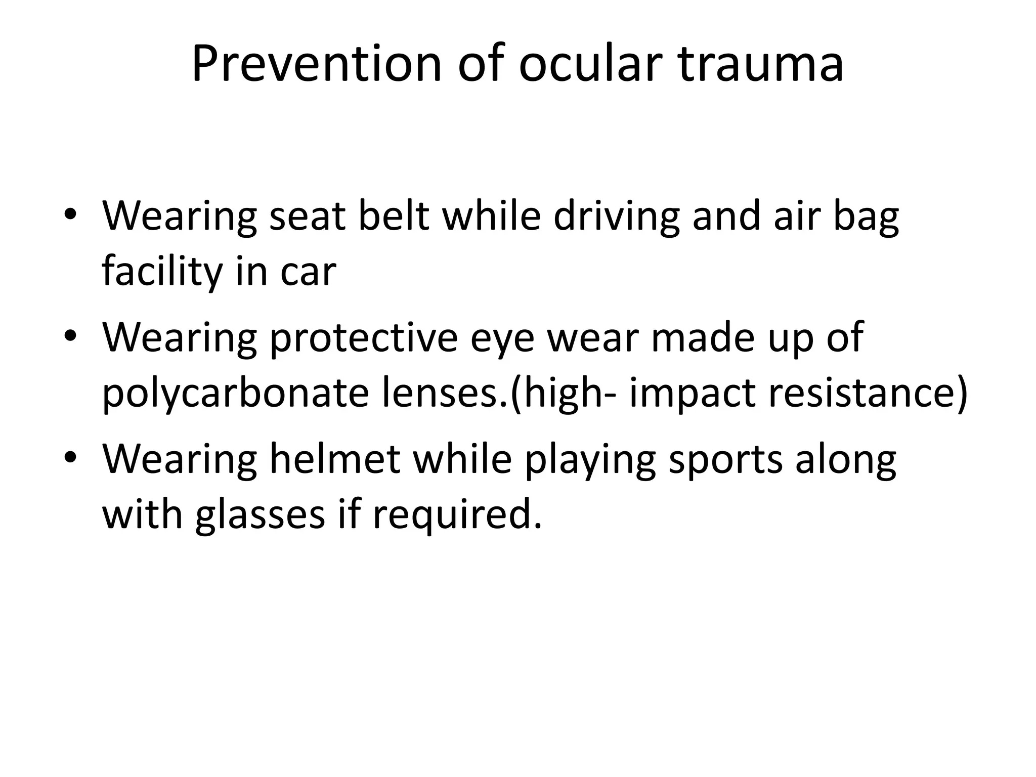 Blunt Ocular trauma | PPTX
