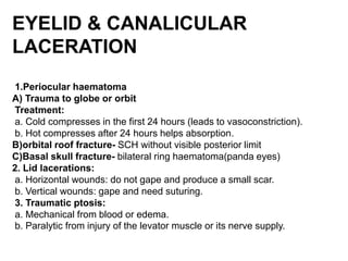 Blunt Ocular trauma | PPTX