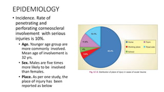 Ocular Trauma - Penetrating and Perforating wounds | PPTX
