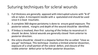 Ocular Trauma - Penetrating and Perforating wounds | PPTX