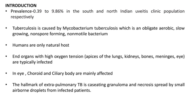 Ocular tuberculosis | PPTX | Eye and Vision Conditions | Diseases and ...
