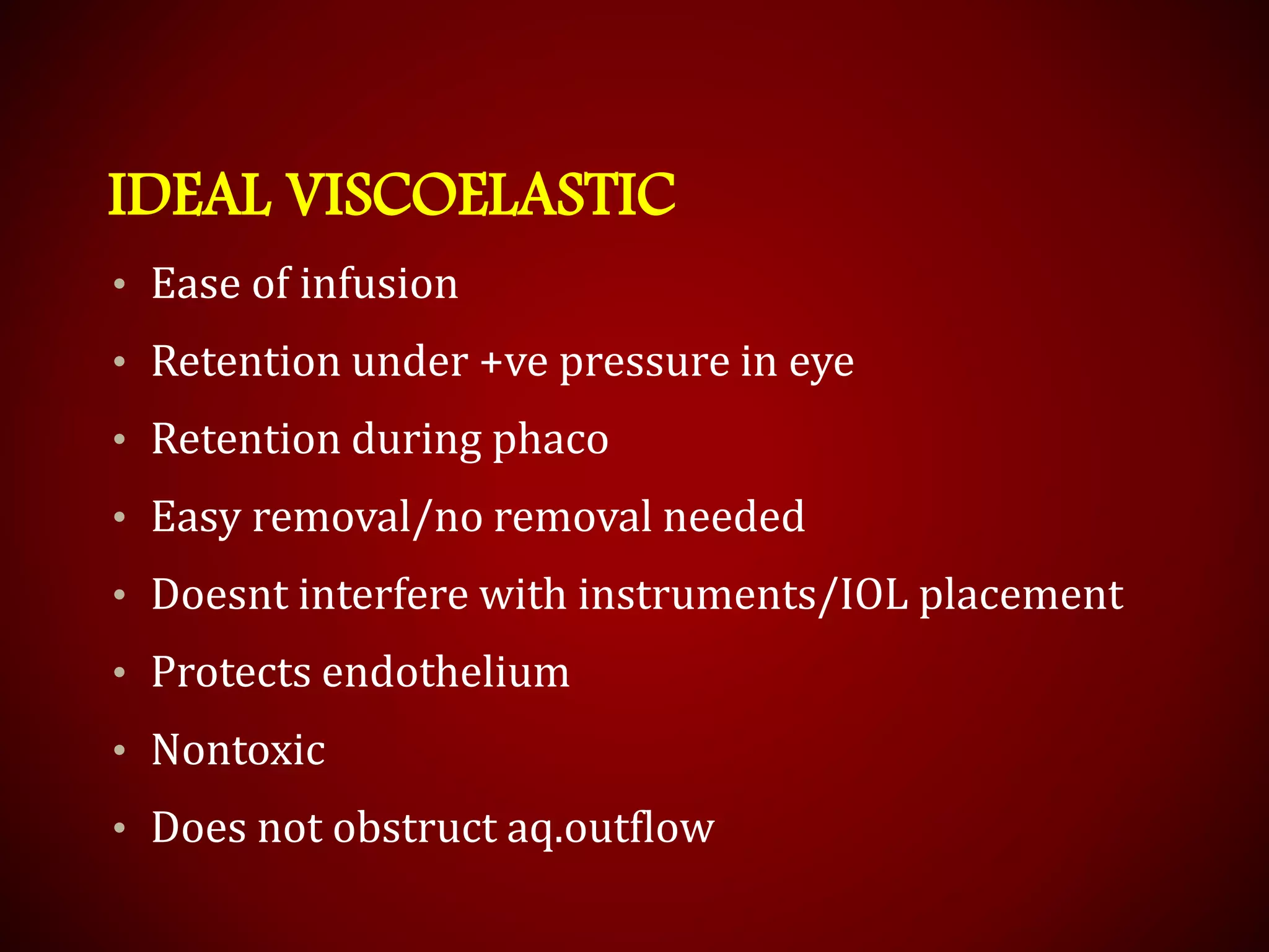 Ocular viscoelastic devices(OVD) | PPTX