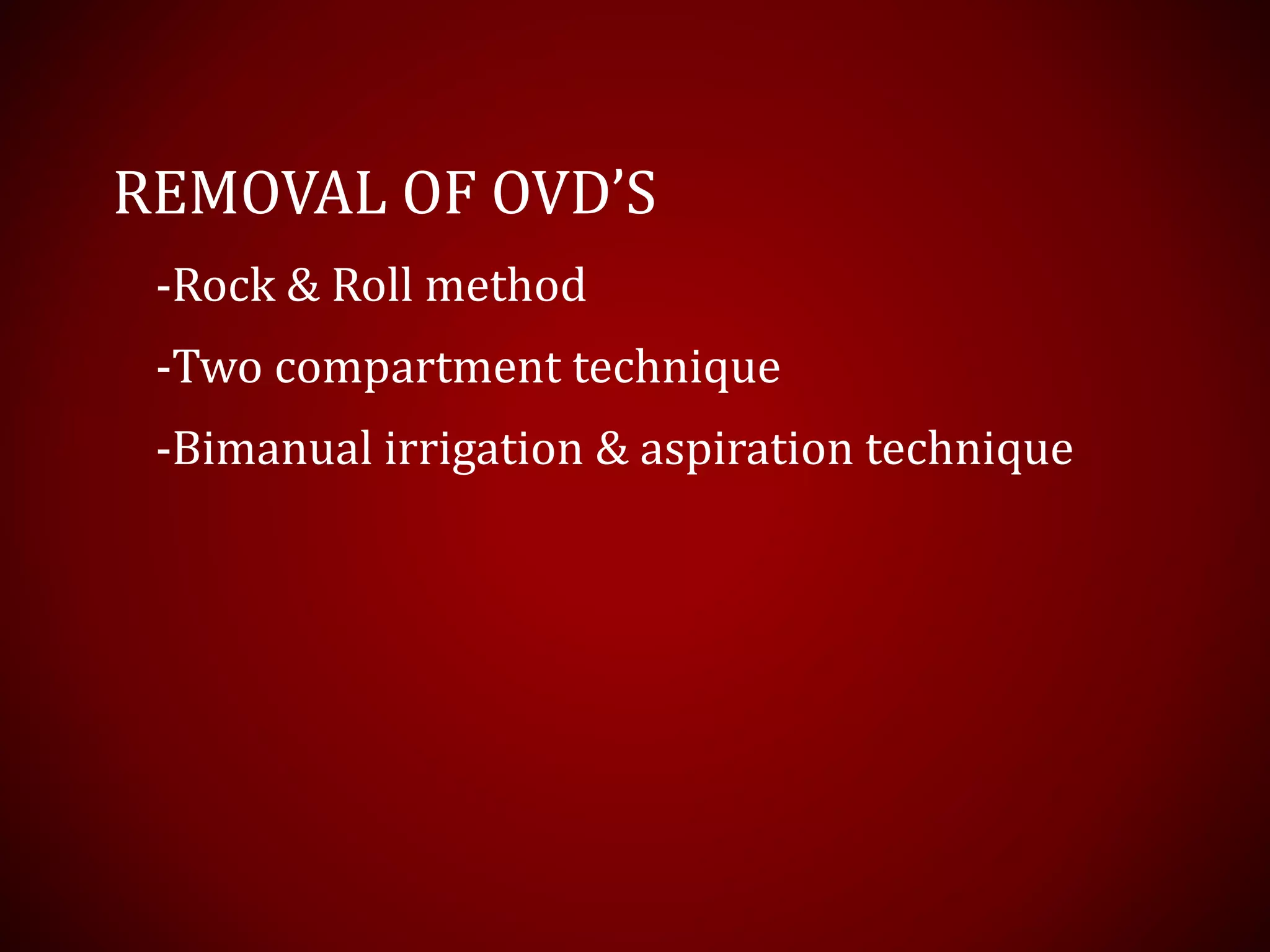 Ocular viscoelastic devices(OVD) | PPTX