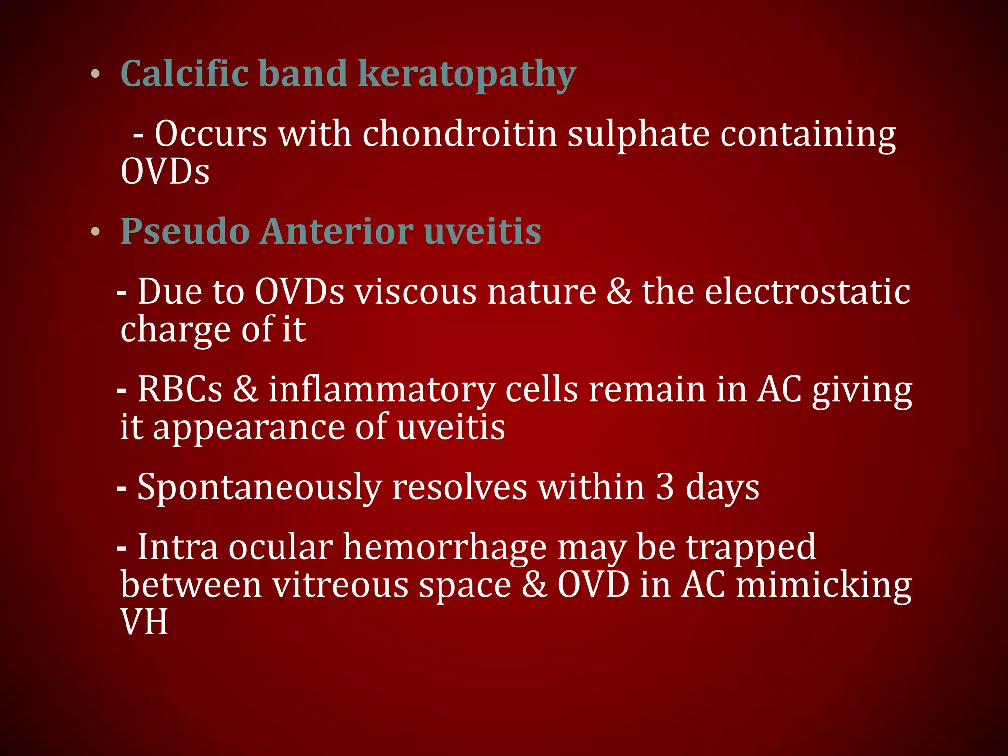 Ocular viscoelastic devices(OVD) | PPTX