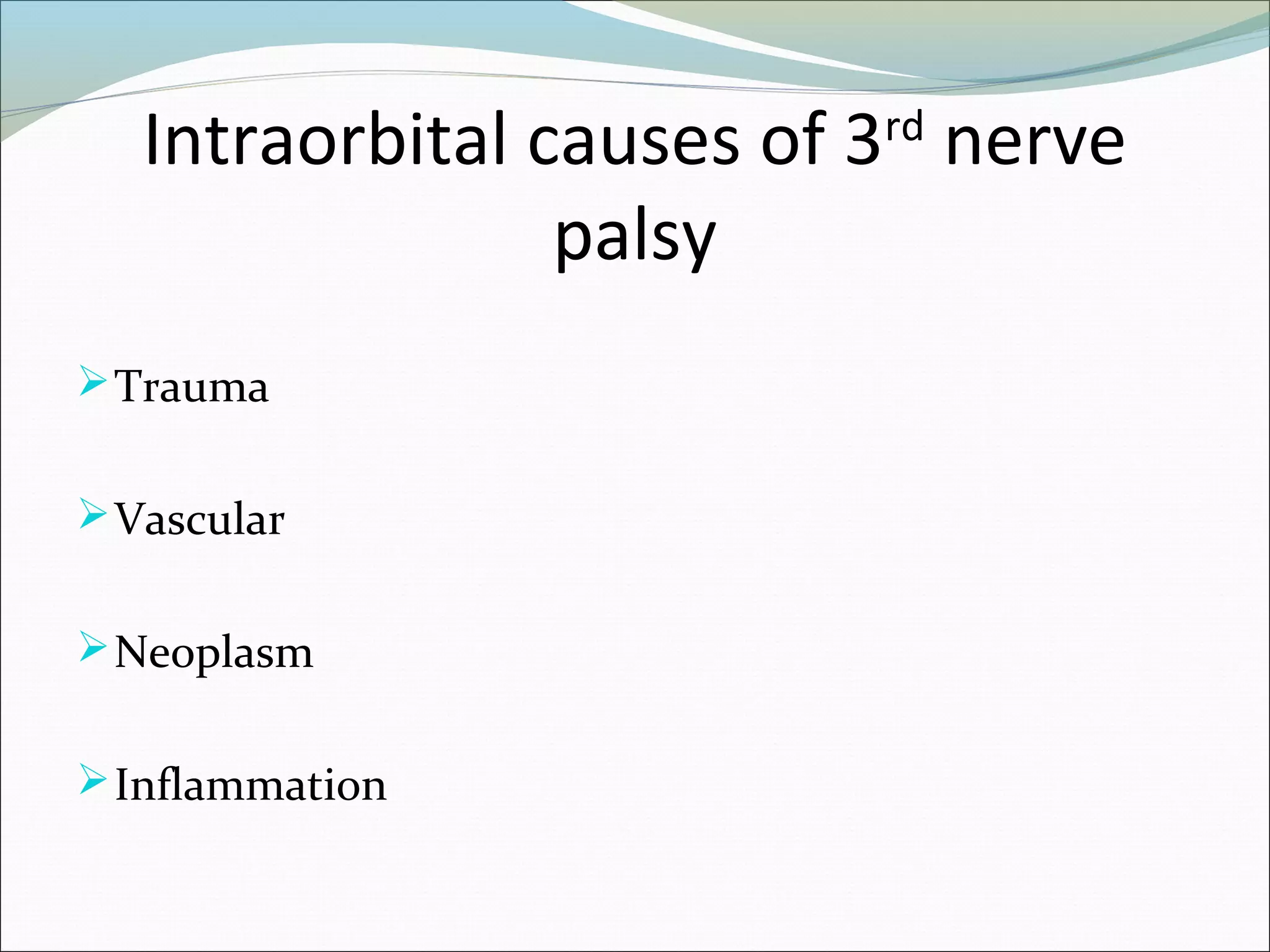 Oculomotor nerve palsy | PPT