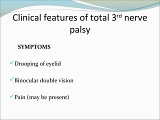 Oculomotor nerve palsy | PPT