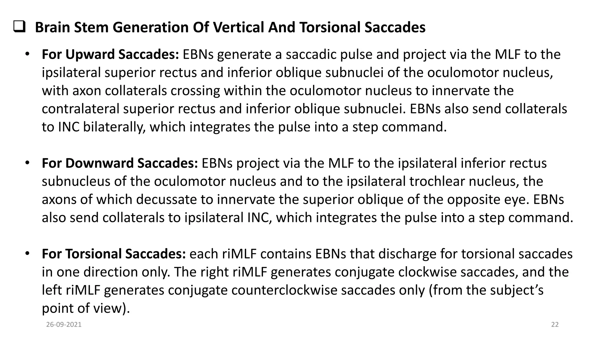supranuclear control of eye movement | PPTX
