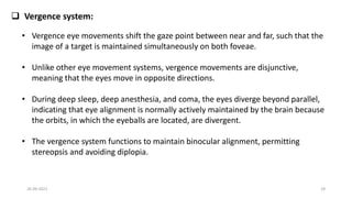 supranuclear control of eye movement | PPTX