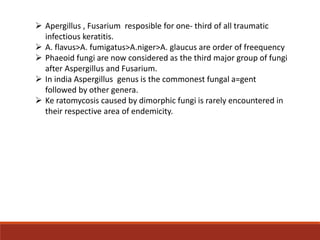 Oculomycosis modified | PPTX