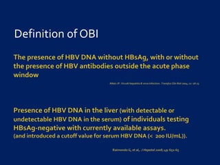 Ocult Hepatitis B Infection | PPTX