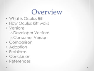 Oculus rift | PPT