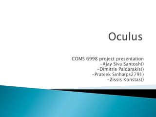 Oculus presentation | PDF