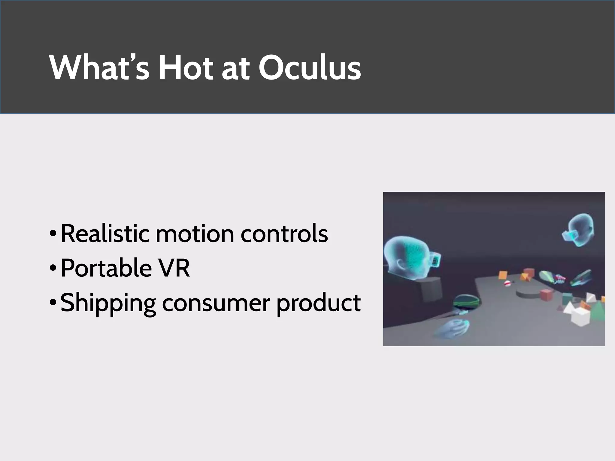 Oculus VR Company Report