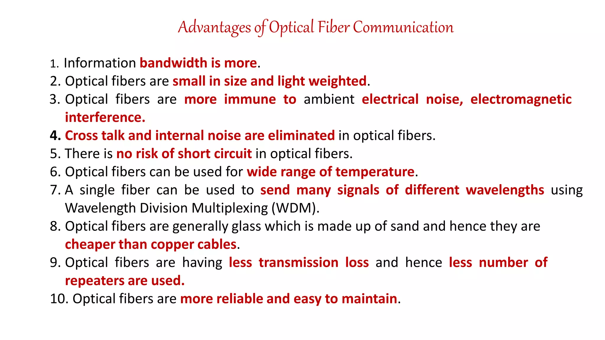 Optical Communication - Unit 1 - introduction | PPTX | Computer Networking | Computing