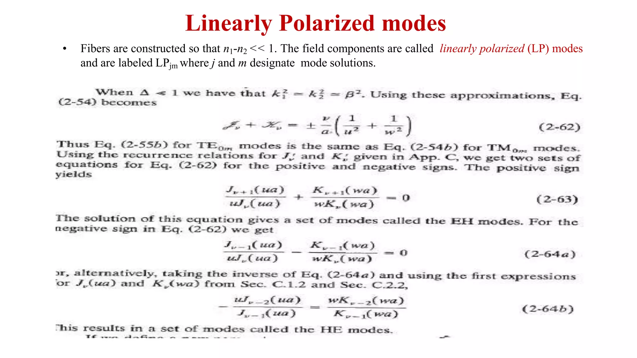 Optical Communication Unit 1 - Mode Theory | PPTX
