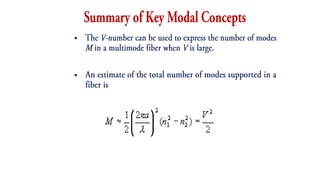 Optical Communication Unit 1 - Mode Theory | PPTX